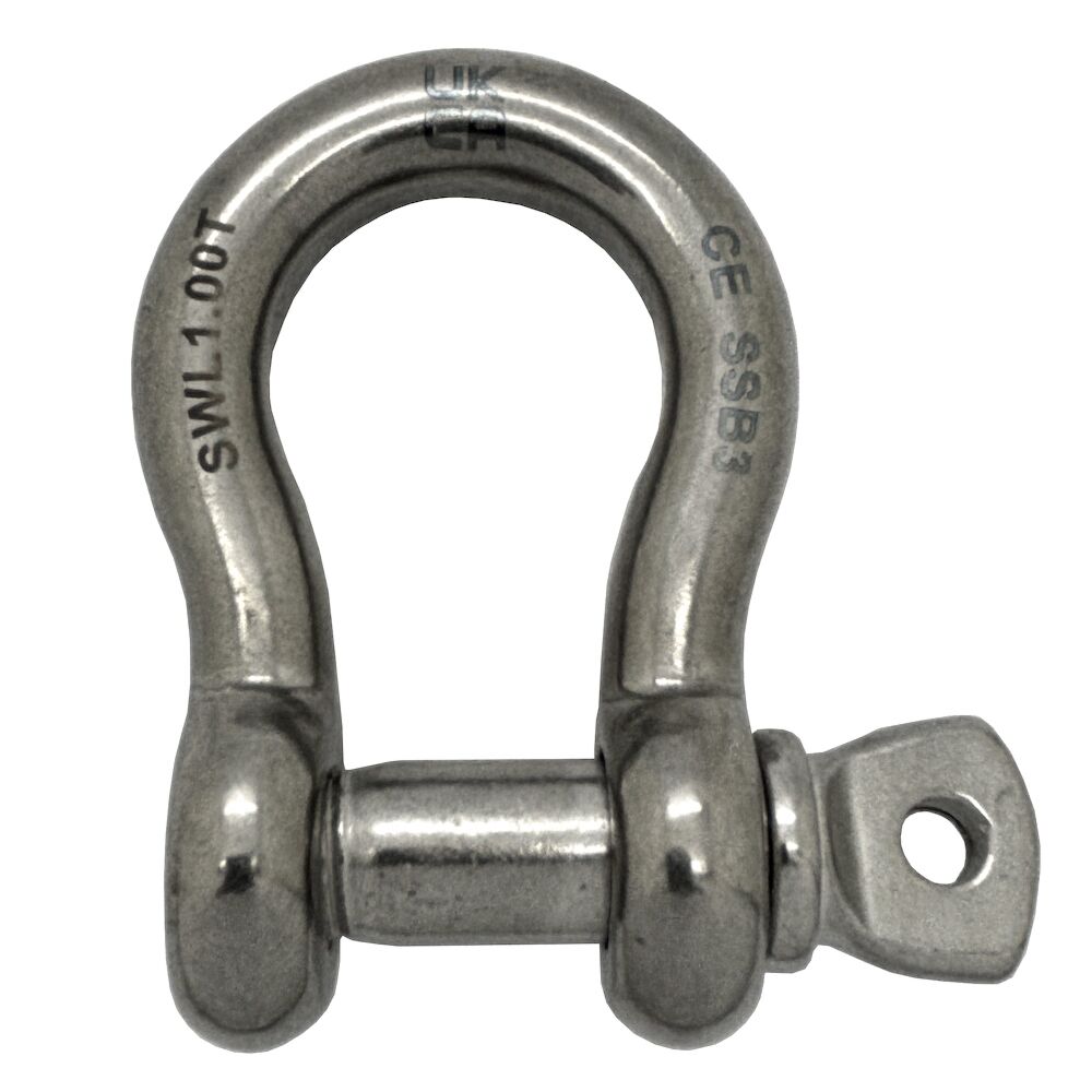 0.75ton SWL stainless steel bow shackle | Lifting Shackle