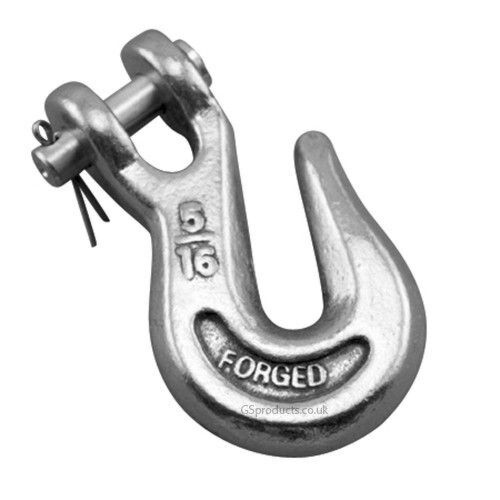 Stainless Steel Clevis Grab Chain Hooks | Wire Rope Shop