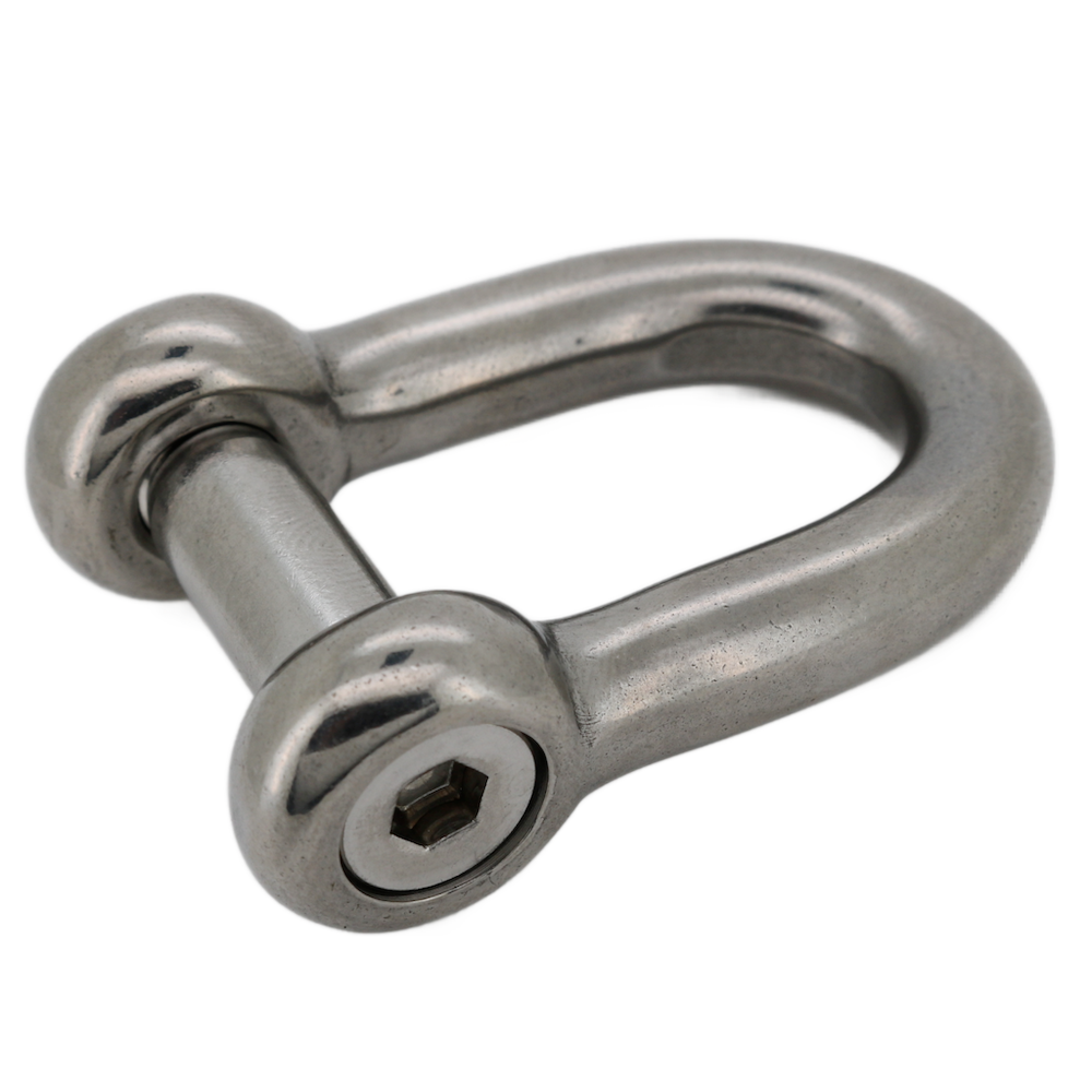 5mm Stainless Steel D Shackle Countersunk Hex Socket Pin | Wire Rope Shop