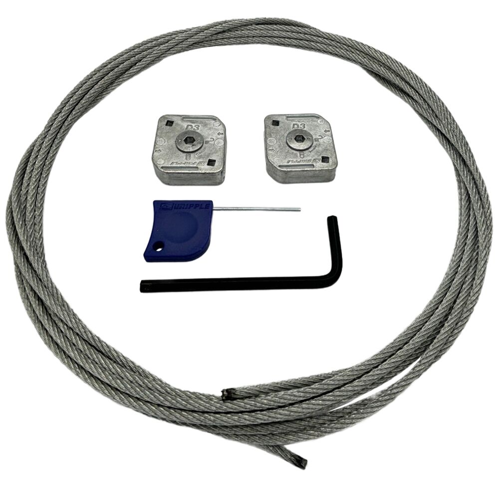 GRIPPLE Catenary Overhead Kit | 10 Meter Overhead Steel Wire Catenary Kit