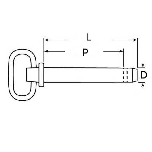 10mm x 60mm Pipe Linch Pin | Wire Rope Shop