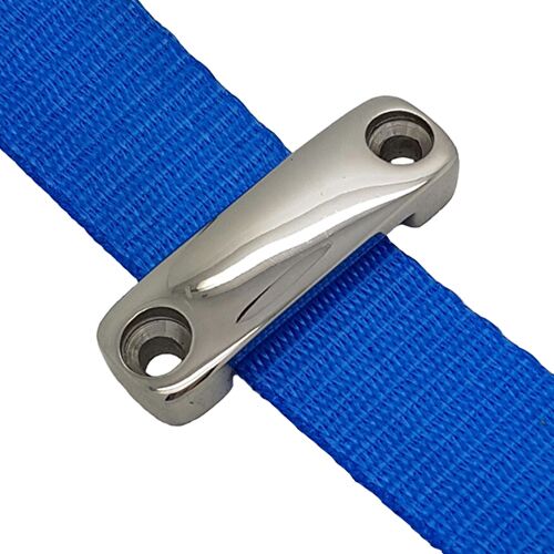 25mm Stainless Steel Flat Webbing Strap with Screws | Wire Rope Shop