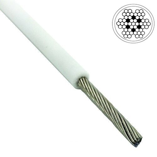 White Coated Wire Guard PVC Coated Welded Wire Mesh Rolls: Galvanised